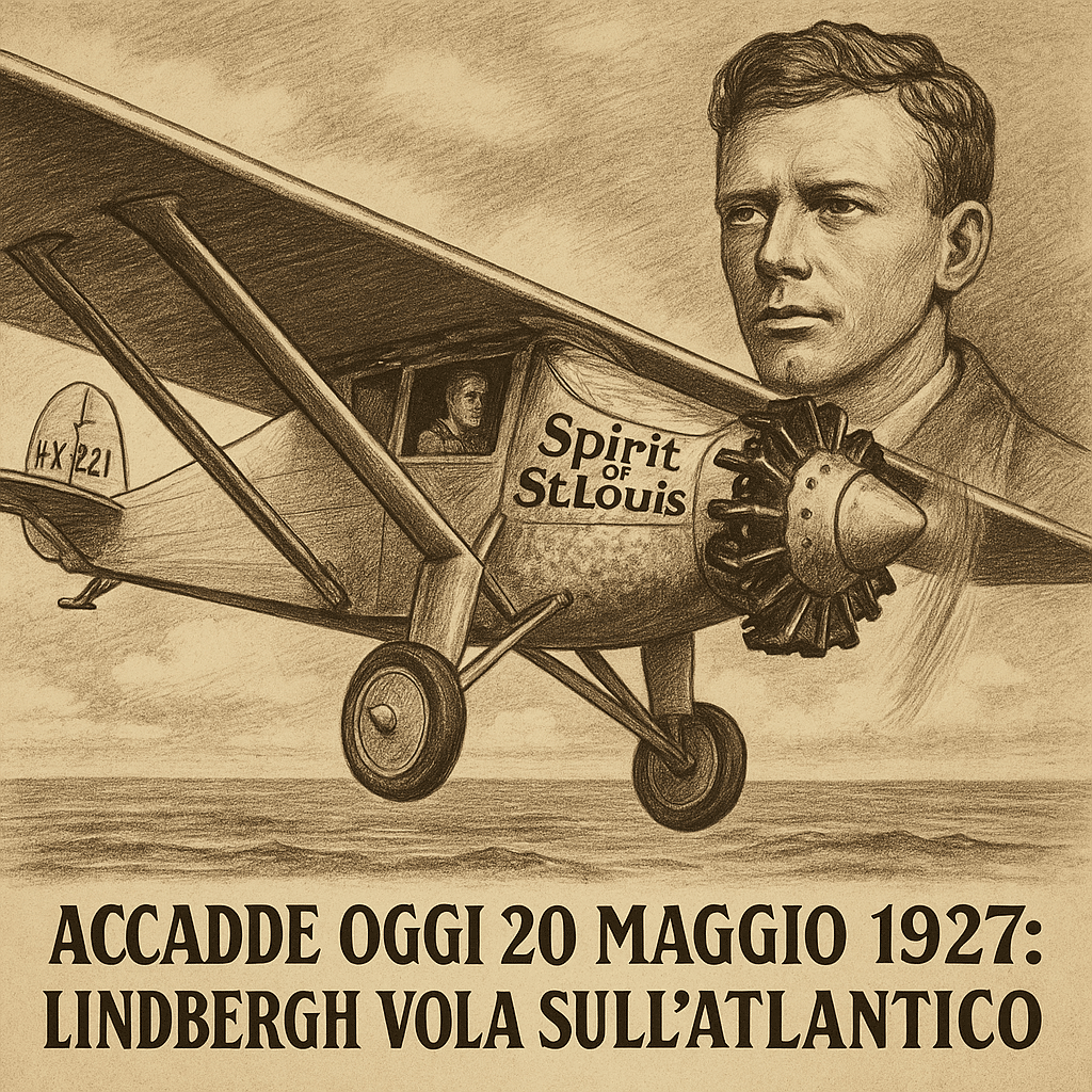 20 maggio 1927: Charles Lindbergh sorvola l’Atlantico